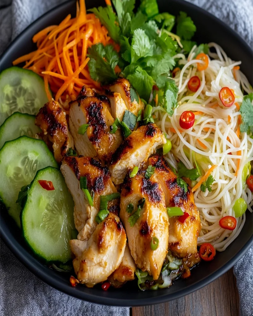 Ensalada de Fideos Vermicelli con Pollo Deliciosa - Recetas de abuela Ensalada de Fideos Vermicelli con Pollo Deliciosa - Recetas de abuela