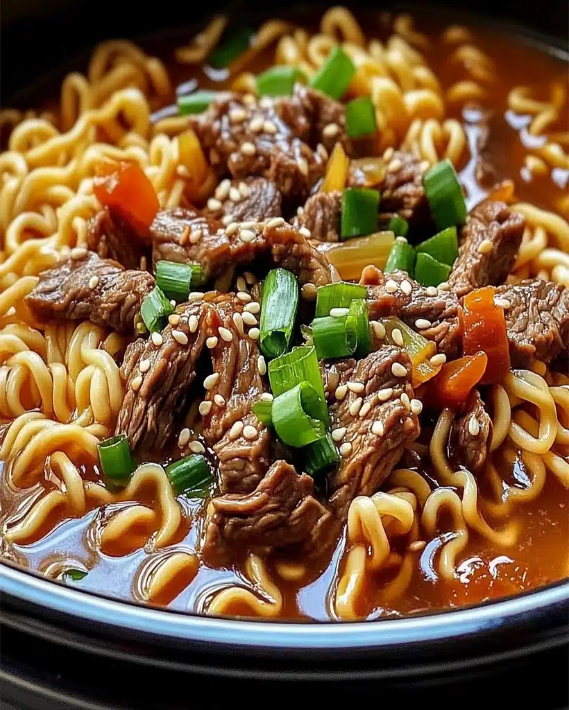 Fideos Ramen de Res en Olla Lenta: Receta Fácil - Recetas de abuela