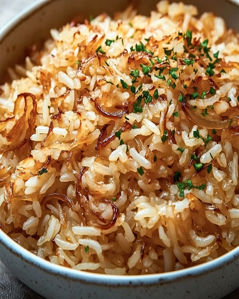 Arroz a la Cebolla Francesa: Receta Deliciosa y Fácil - Recetas de abuela