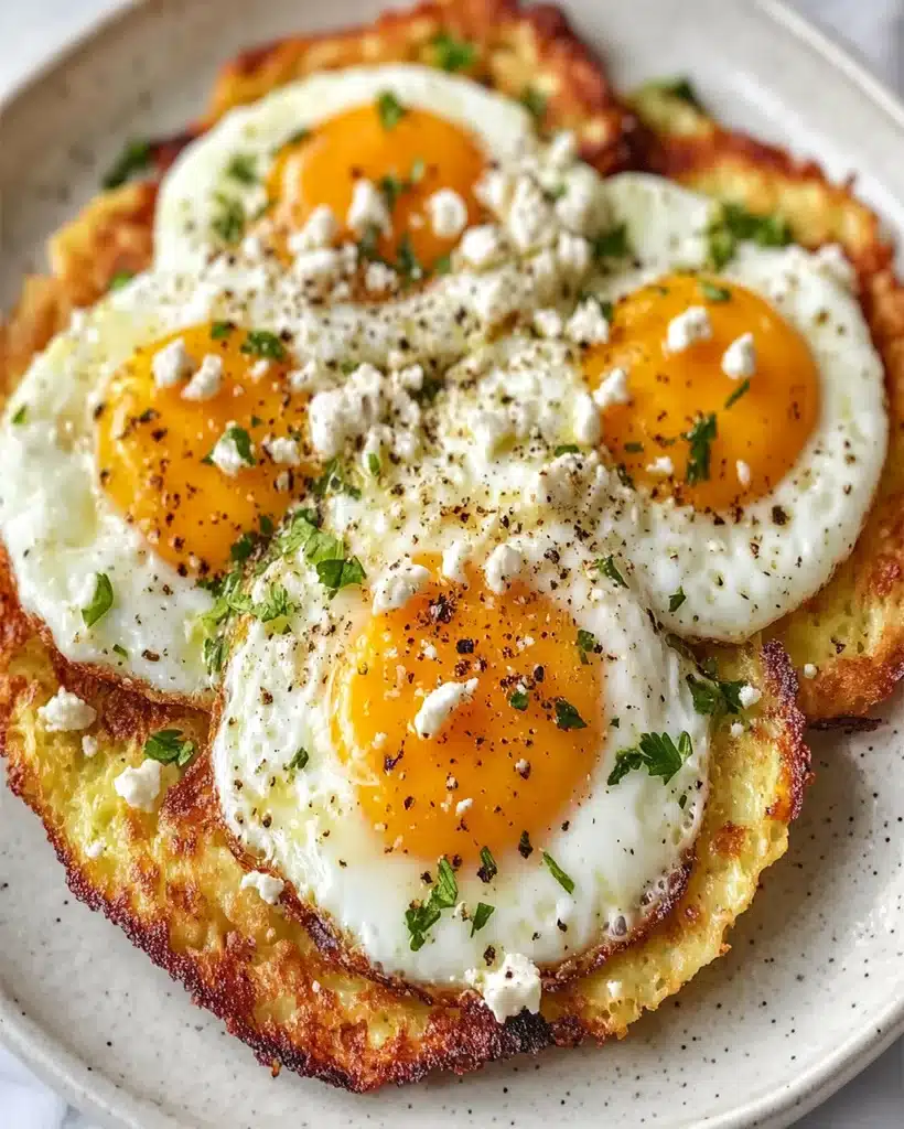 Huevos Fritos con Feta Crujiente: Delicioso Desayuno - Recetas de abuela