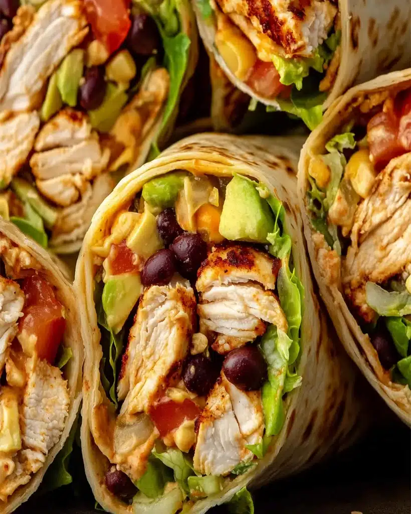 Wraps de Pollo del Suroeste: Receta Deliciosa - Recetas de abuela