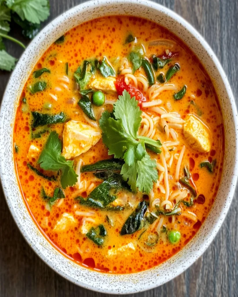 Sopa Thai de Curry Rojo: Rica y Reconfortante - Recetas de abuela