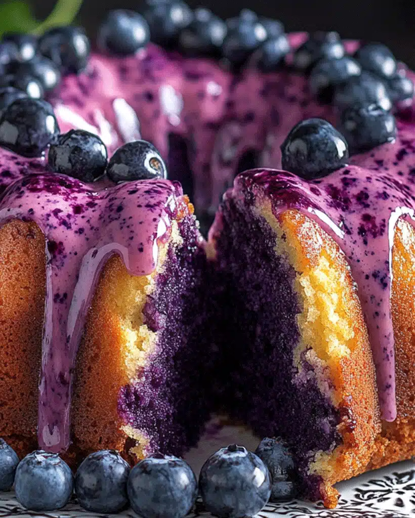 Pastel de Pudding de Arándano con Remolino Decadente - Recetas de abuela