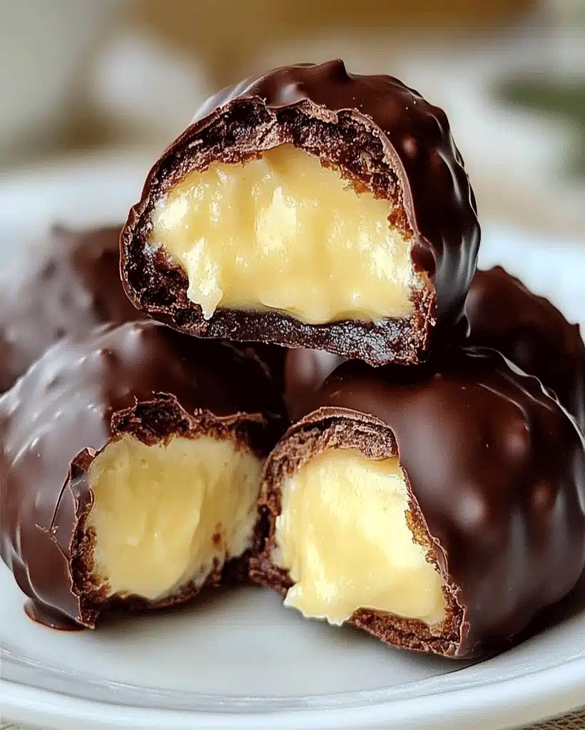 Puffs fourrés au pudding : un délice chocolaté - Recetas de abuela