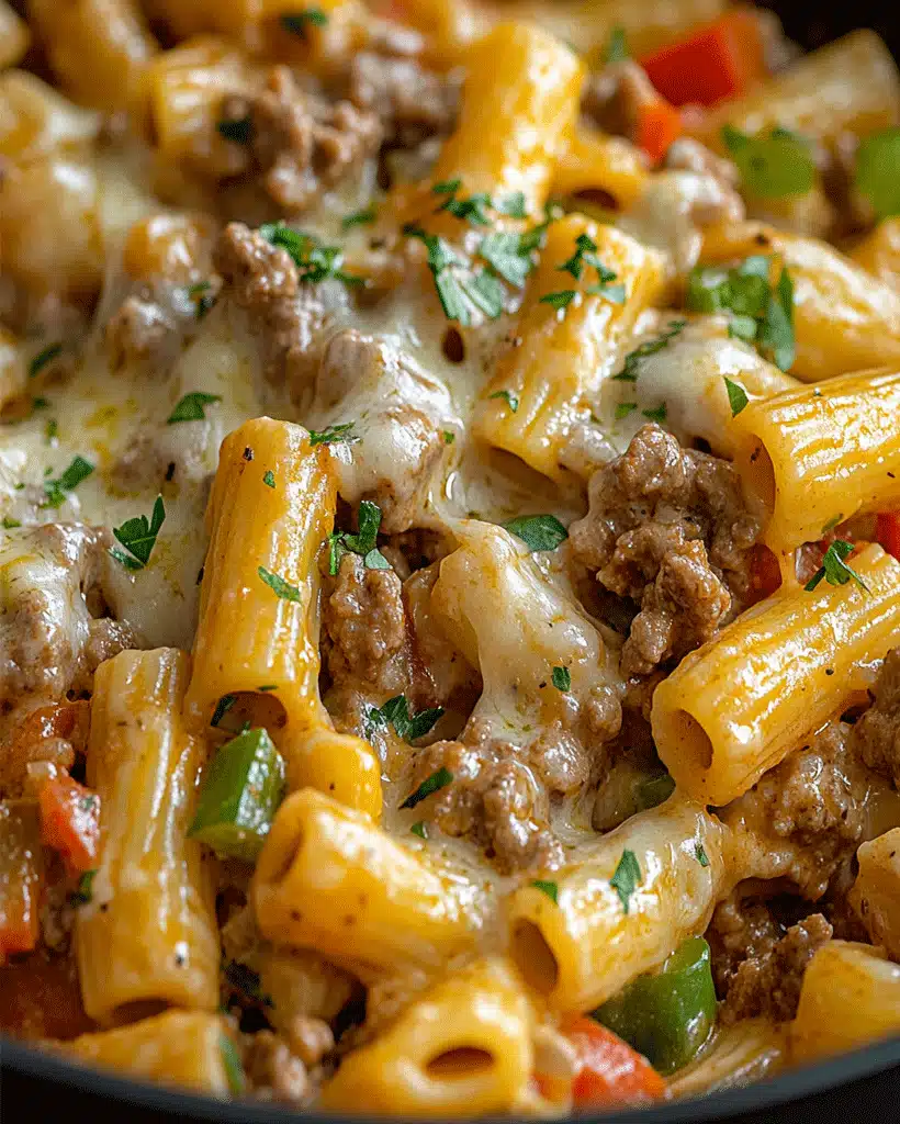 Pasta de Philly Cheesesteak Cremosa: Receta Deliciosa - Recetas de abuela
