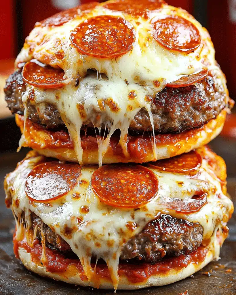 Pizza Burger: Fusión Perfecta de Sabor y Textura - Recetas de abuela