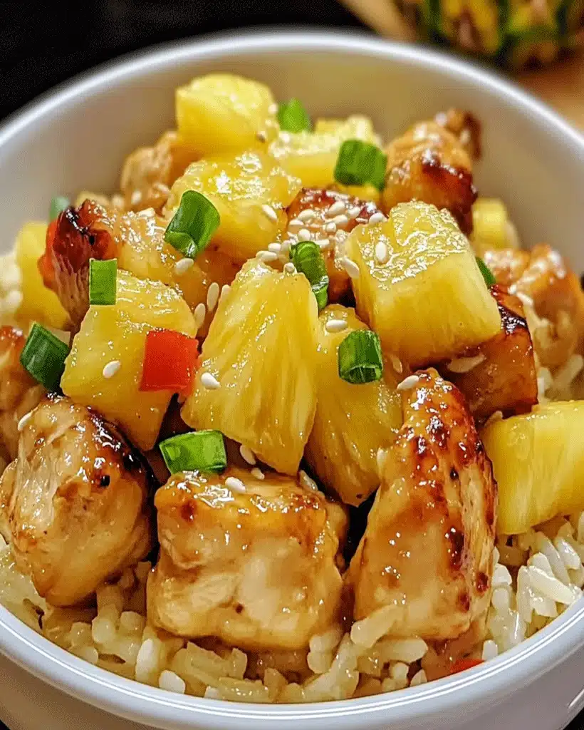 Poulet Ananas et Riz : recette tropicale délicieuse - Recetas de abuela