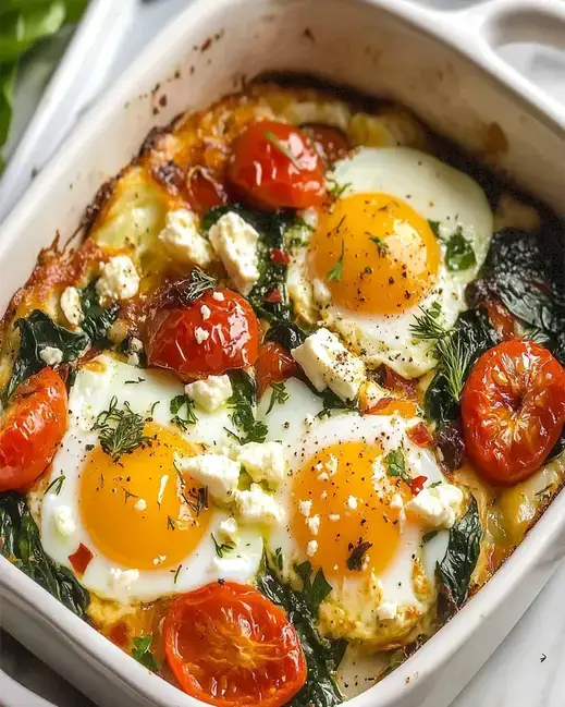 Baked Feta Eggs: Receta Fácil y Rápida para la Cena - Recetas de abuela
