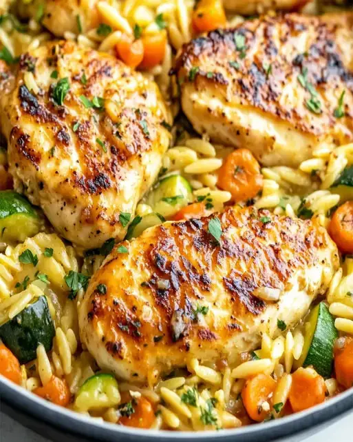Pollo con Orzo: Receta Fácil y Rápida para Cena - Recetas de abuela