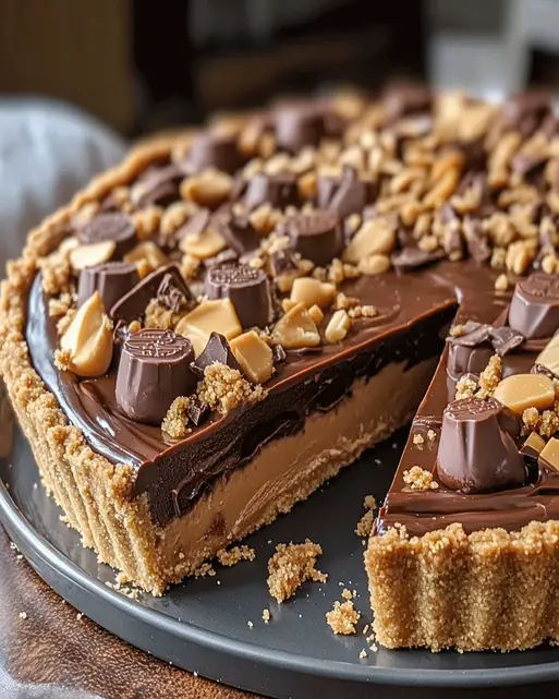Tarta de Mantequilla de Maní con Chocolate: Receta Fácil - Recetas de ...