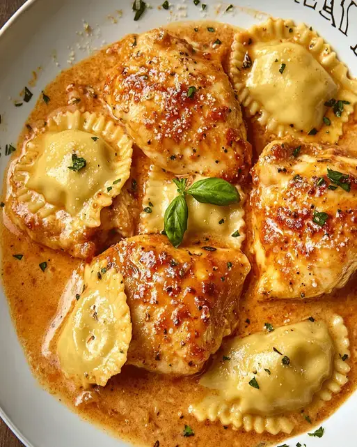 Marry Me Chicken con Ravioli - Receta Cremosa Fácil - Recetas de abuela