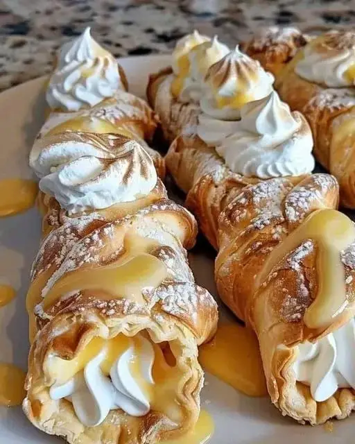 Cannolis de Limón y Merengue: Receta Rápida y Fácil - Recetas de abuela