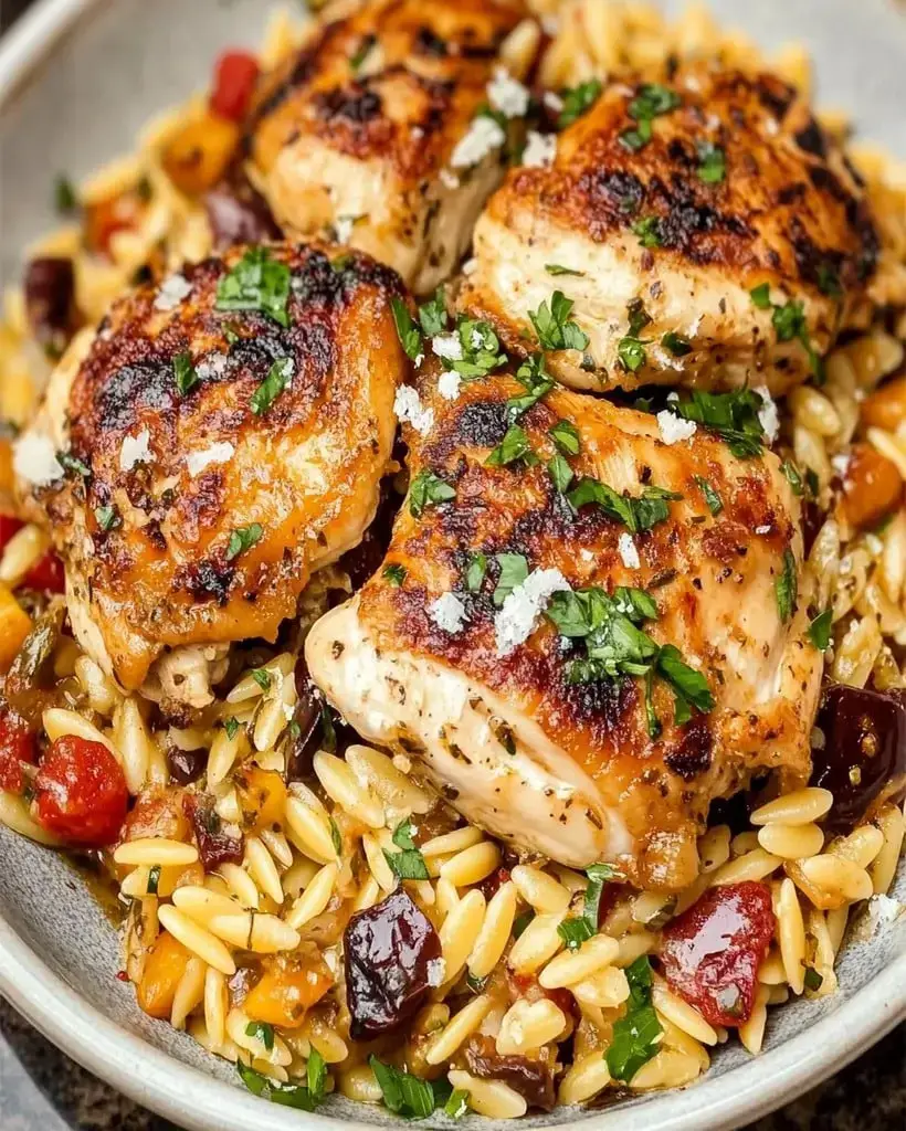 Best Mediterranean Chicken & Orzo Easy Dinner - Recetas de abuela