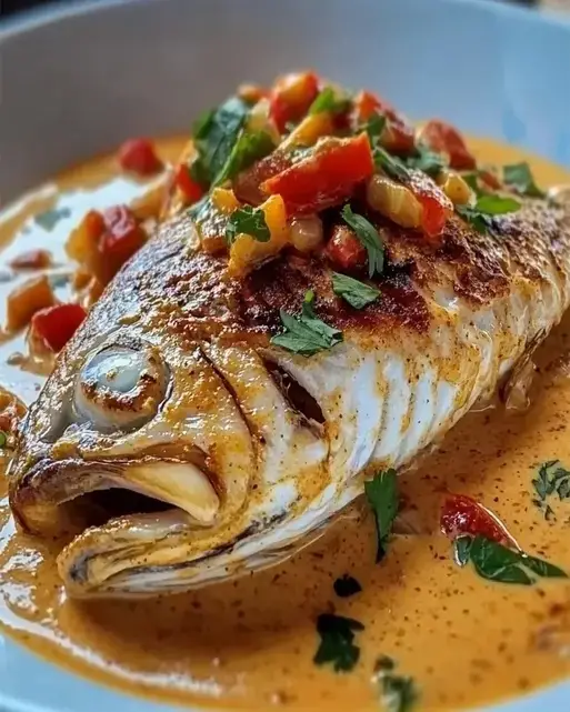 Pargo Rojo con Salsa Cremosa Criolla - Receta Fácil - Recetas de abuela