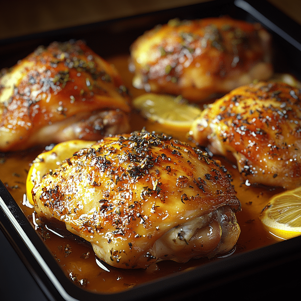 Receta de Muslos de Pollo al Horno con Limón – Fácil y Saborosa ...
