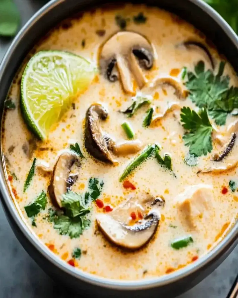 Tom Kha Gai – La Mejor Sopa de Coco Tailandesa Fácil - Recetas de abuela