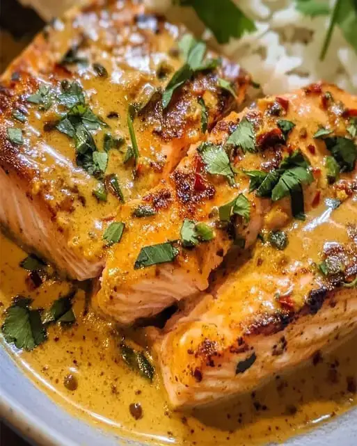 Salmón al Curry de Coco – La Mejor Receta Fácil - Recetas de abuela