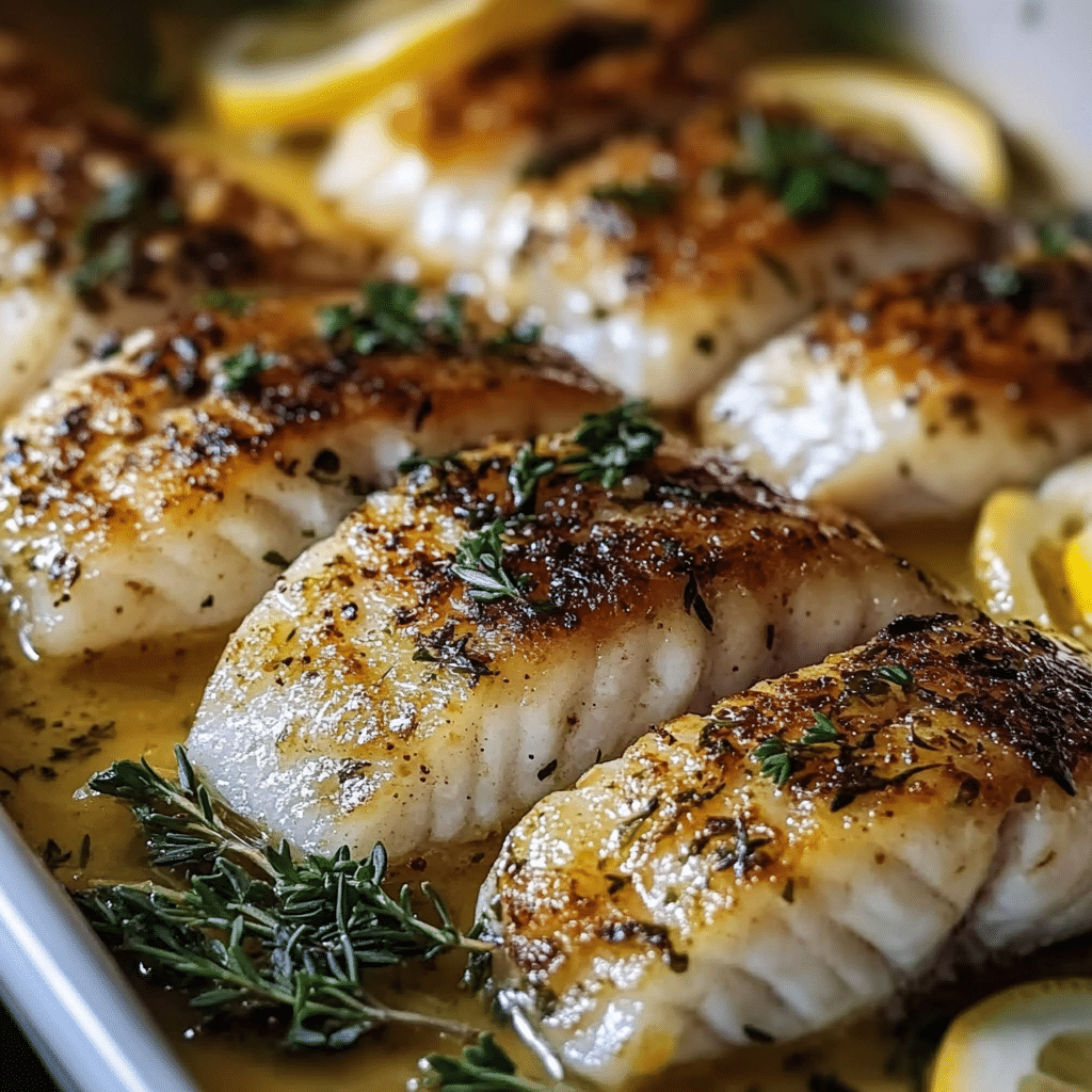 Pescado al horno con limón y hierbas - Recetas de abuela