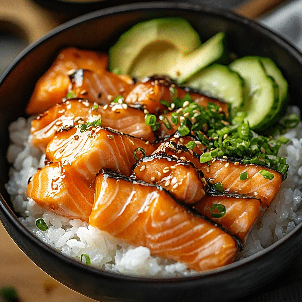 Tazones de Arroz con Salmón - Recetas de abuela