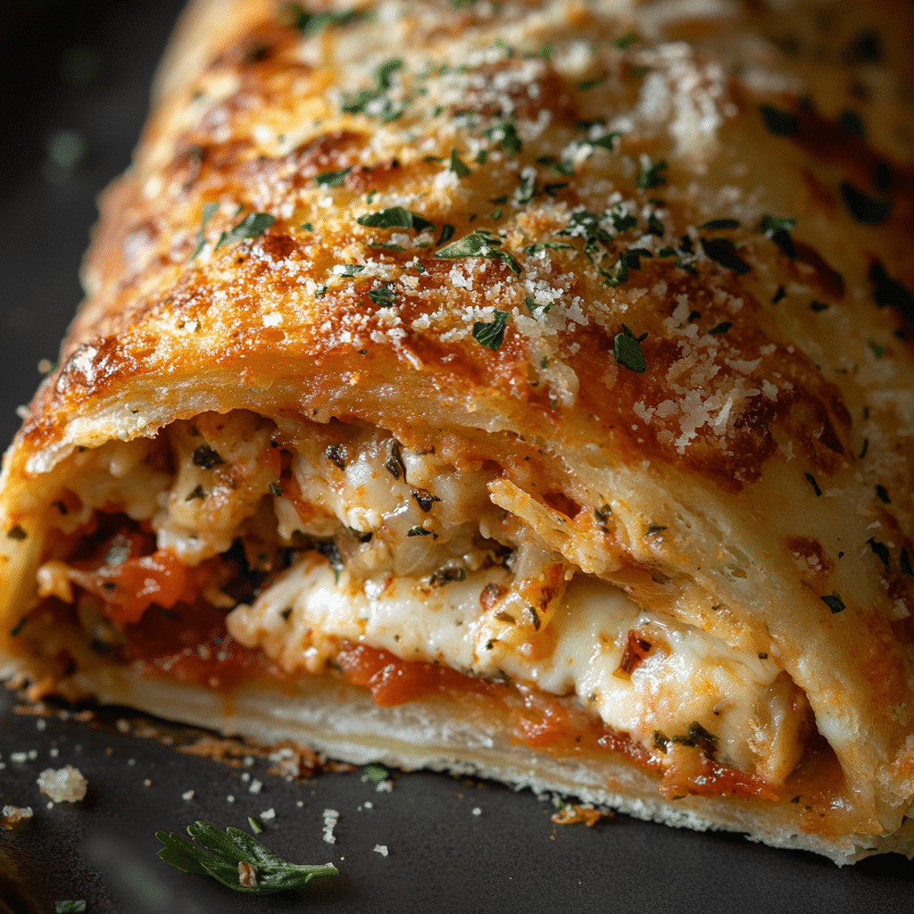 Delicioso Stromboli Italiano en 40 minutos - Recetas de abuela