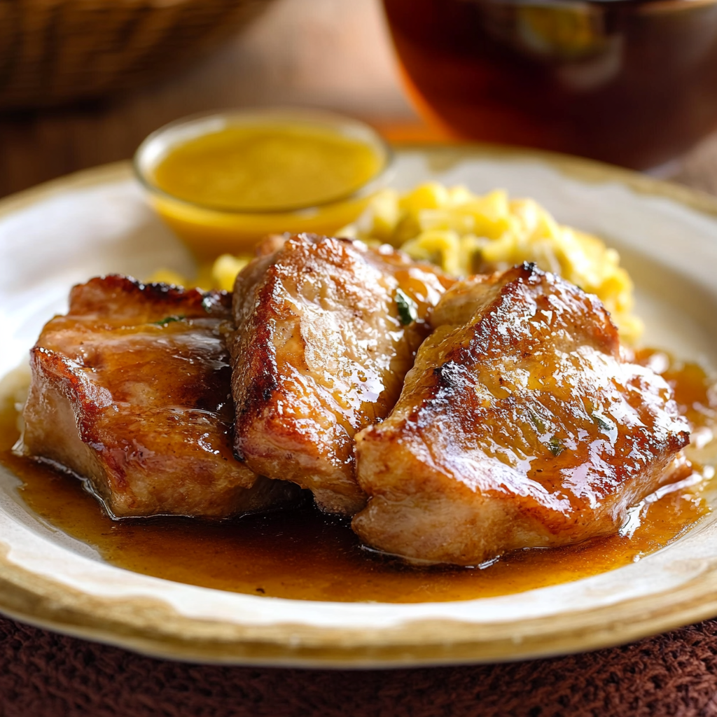 Las mejores Chuletas de Cerdo con Miel y Ajo