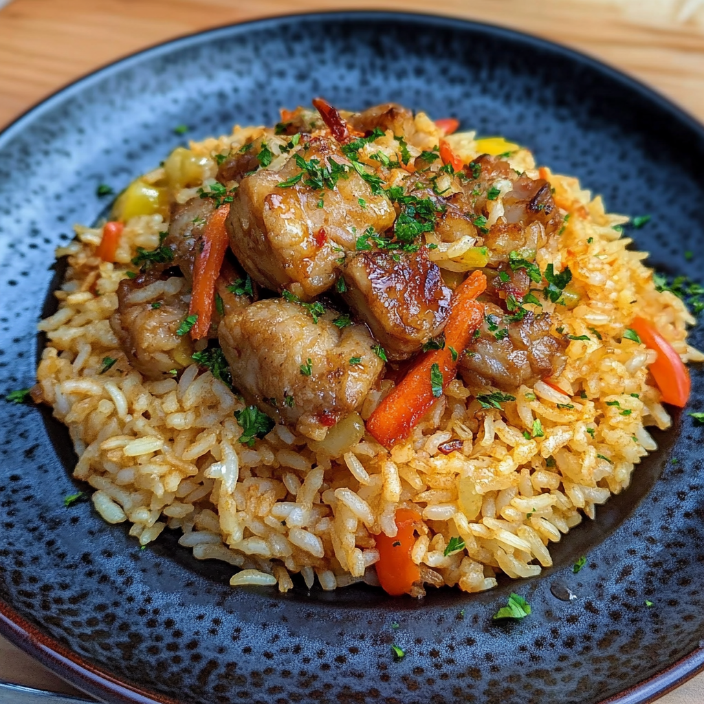 El mejor Salteado de Res con Arroz Frito