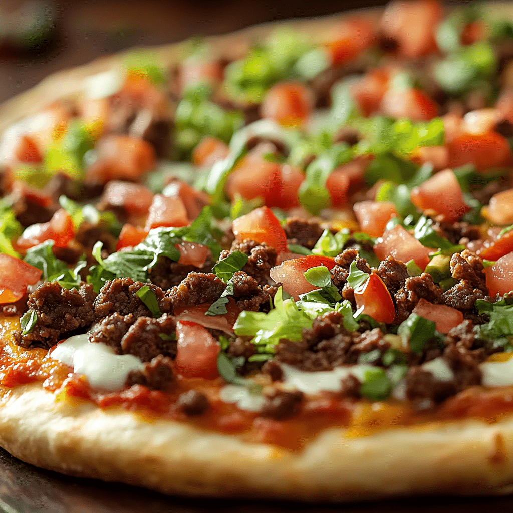 Taco Pizza con Masa de Pizza Irresistible - Recetas de abuela