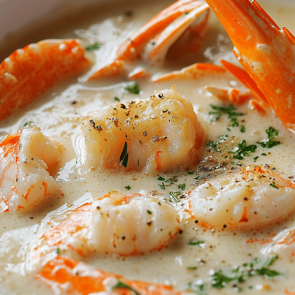 Sopa de Mariscos Cremosa con Cangrejo y Camarones - Recetas de abuela