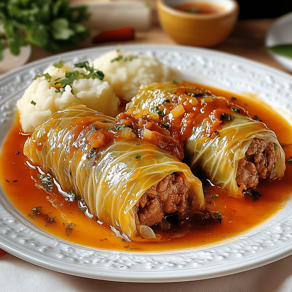 Rollitos de Repollo con Carne: Receta Sencilla