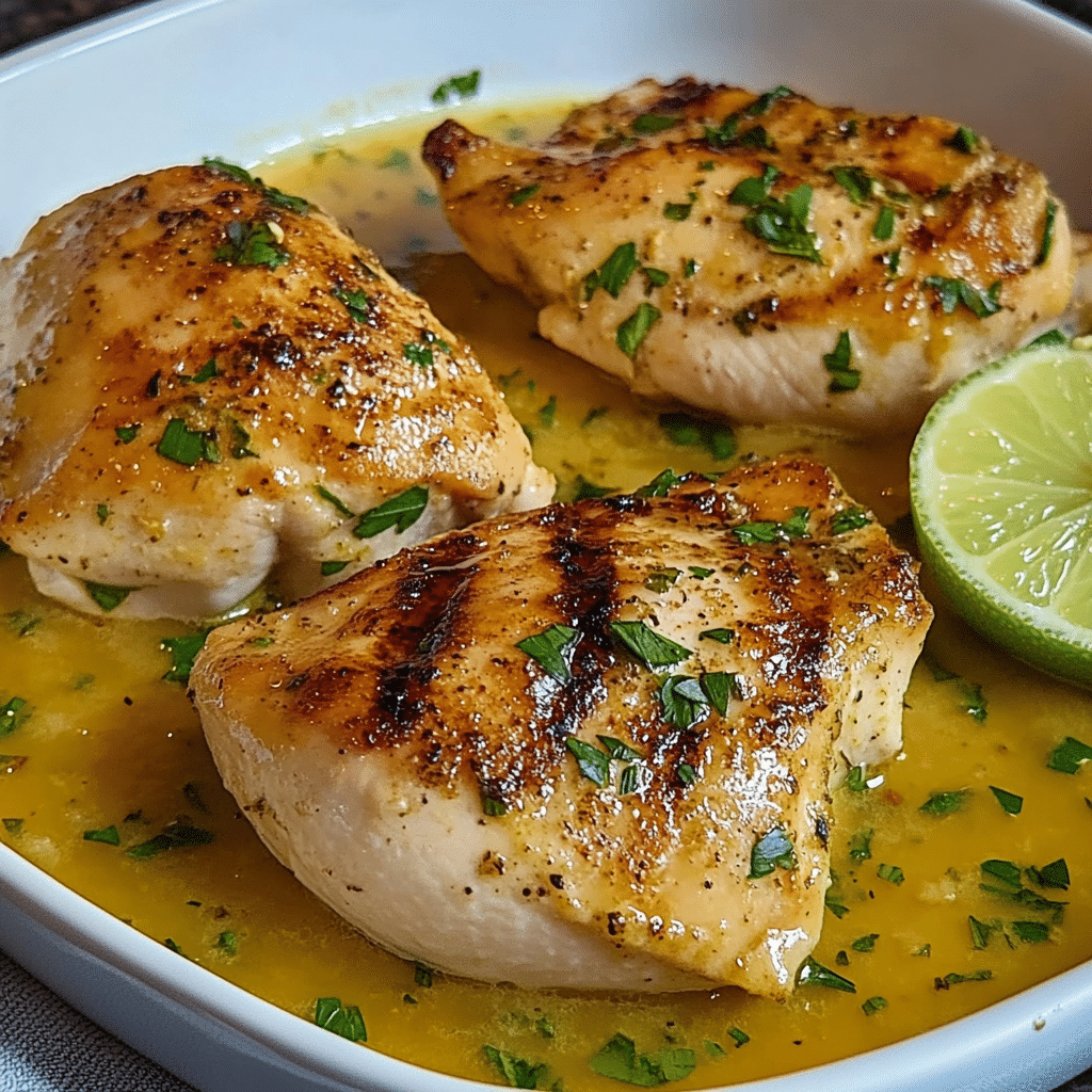 Mejor Receta Fácil y Rápida de Pollo en Salsa de Ajo y Limón