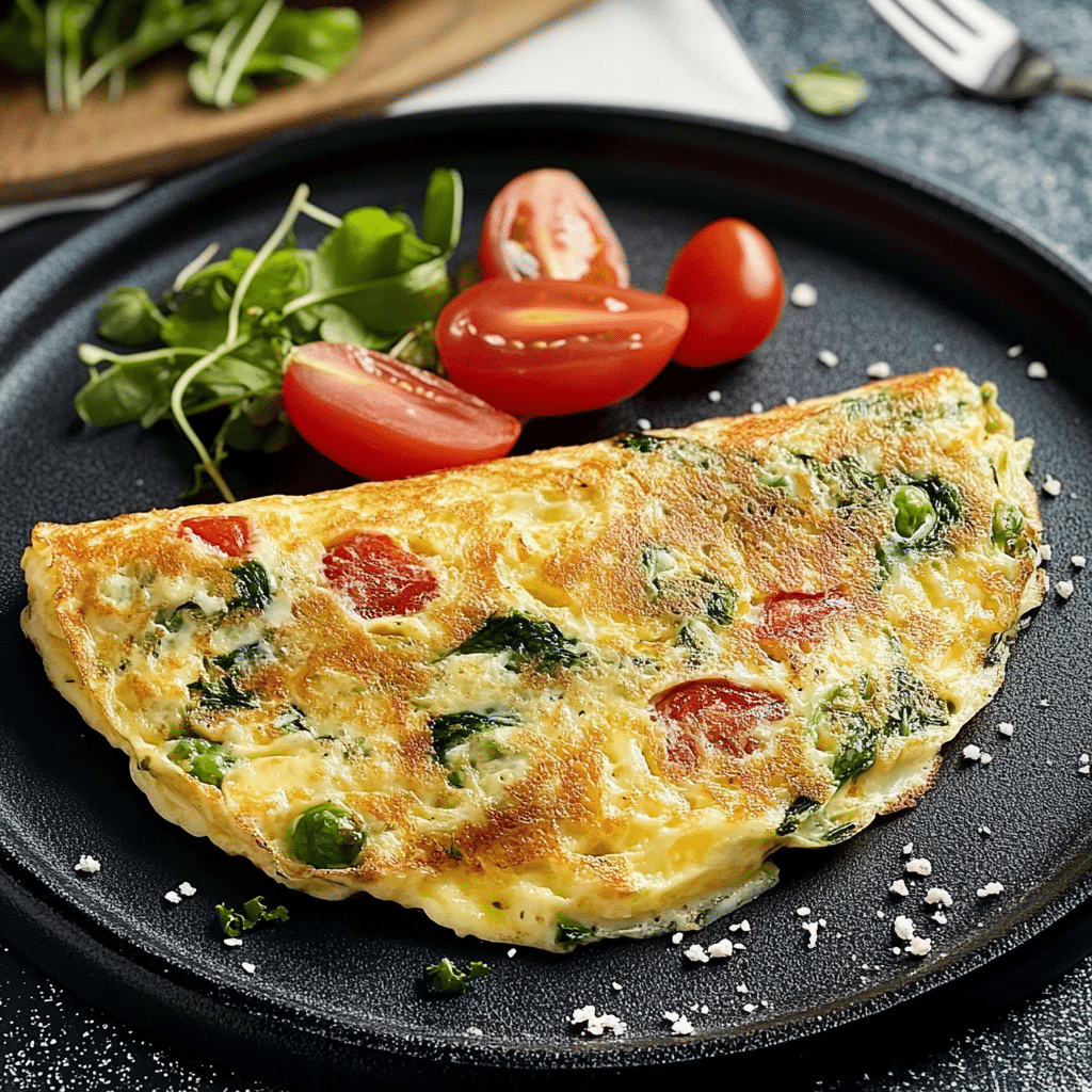 Mejor Receta Fácil y Rápida de Omelette de Espinacas