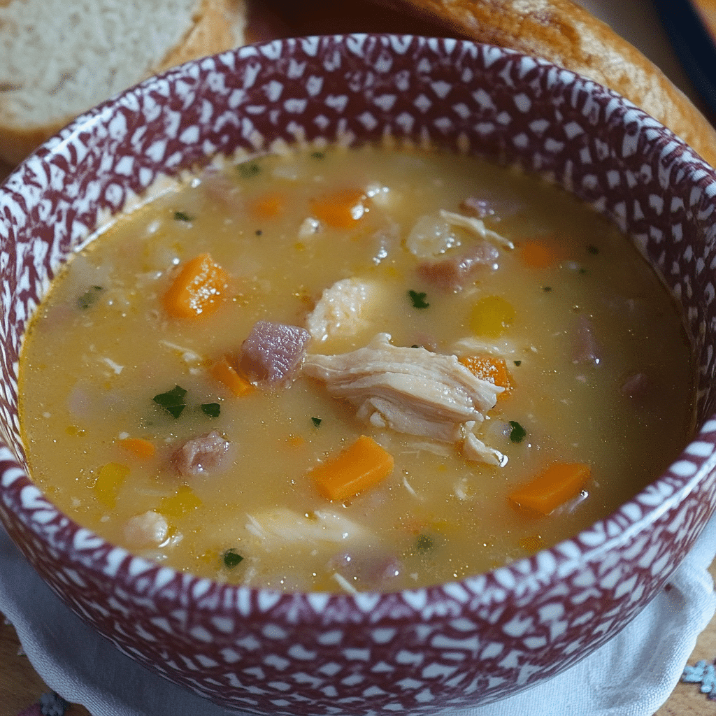 Sopa de Lentejas Receta con Pollo y Jamón Fácil