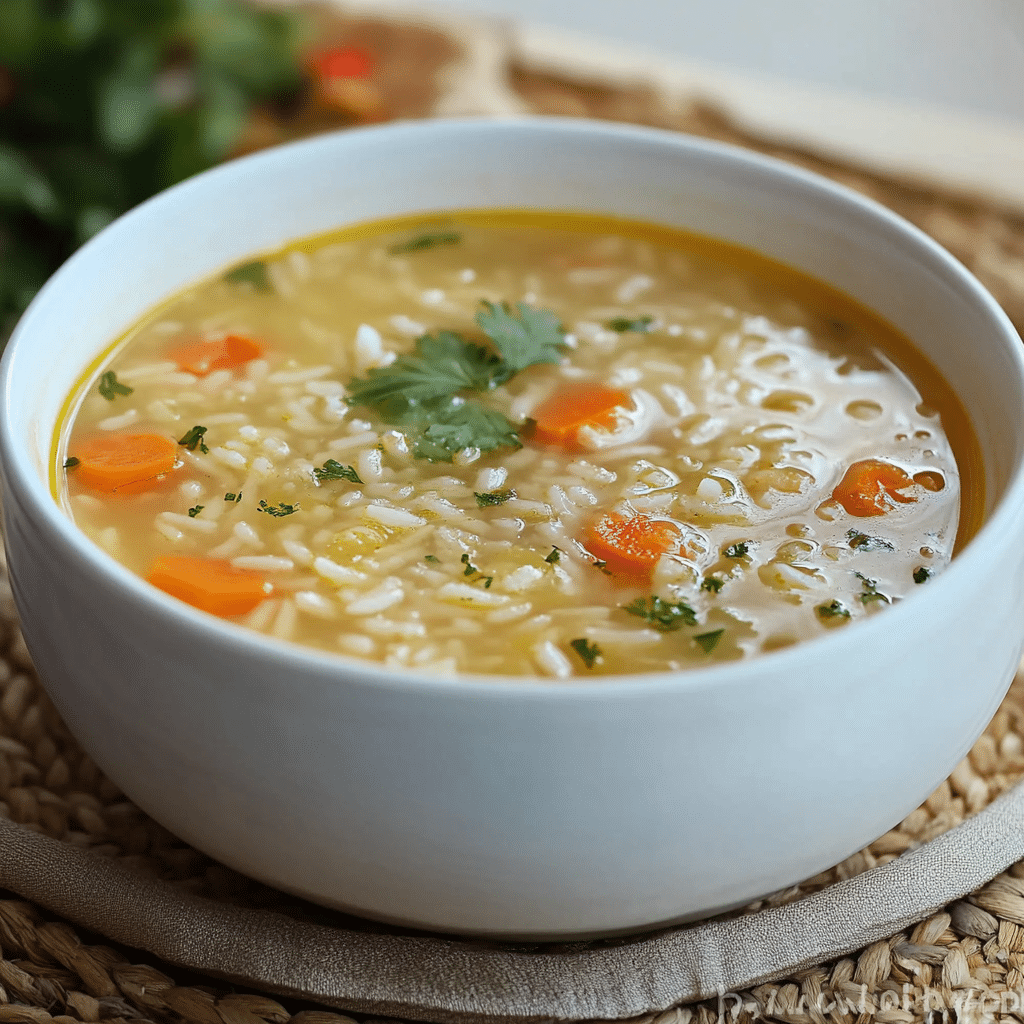 Sopa de arroz: receta deliciosa para días fríos