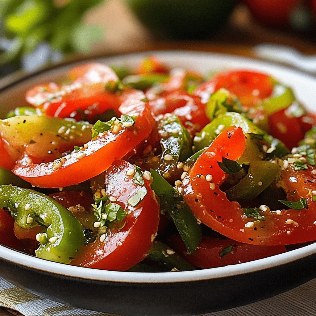 Mejor Receta Fácil y Rápida de Ensalada de Pimientos Asados