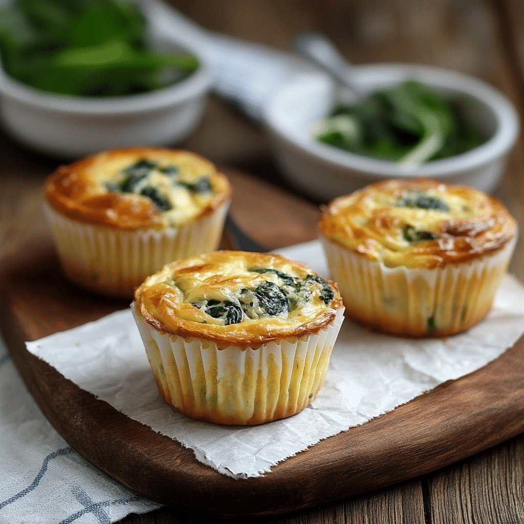 Mejor Receta Fácil y Rápida de Muffins de Quiche con Espinaca