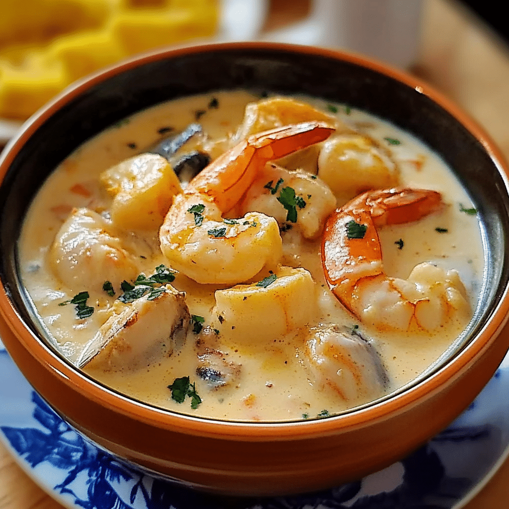 Mejor Receta Fácil y Rápida de Crema de Marisco