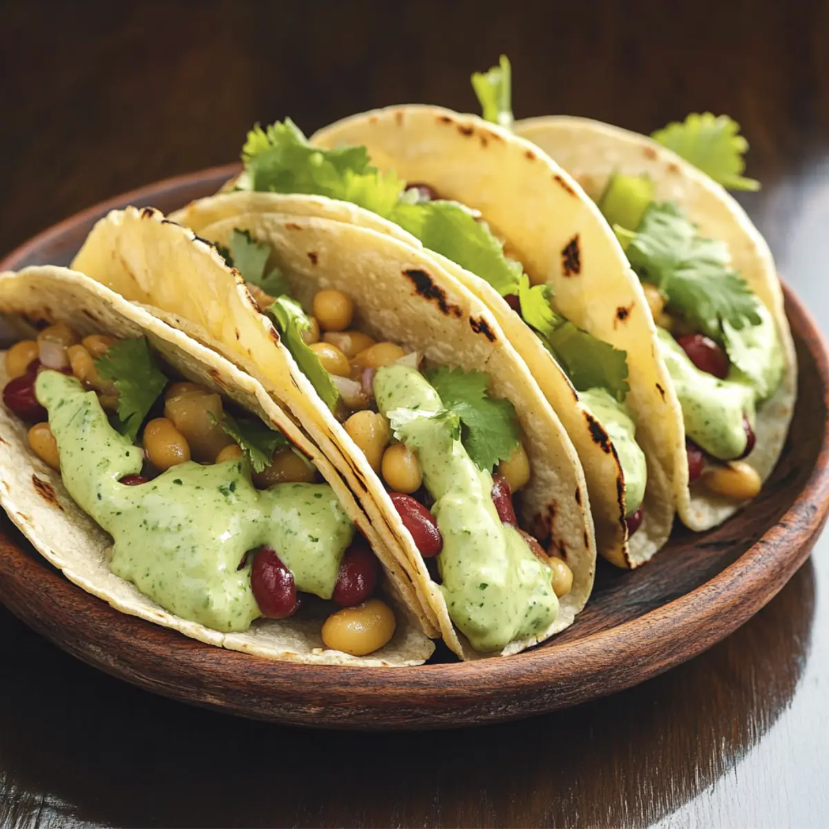 Taco olvidado: receta única con frijoles