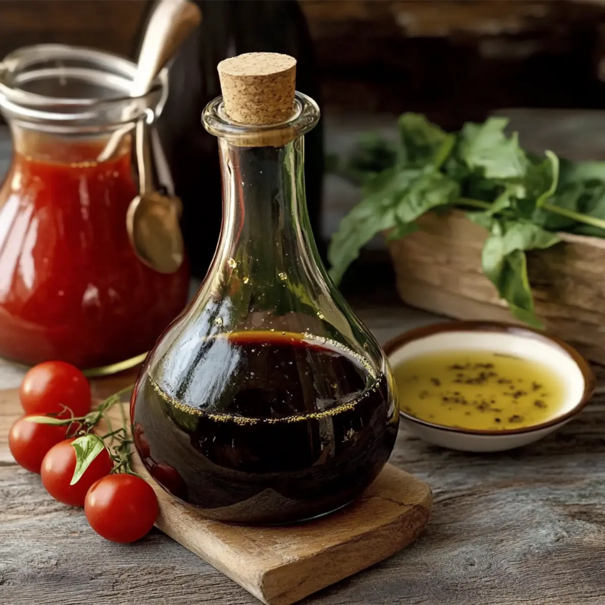 Aderezo de vinagreta balsámica saludable y fácil