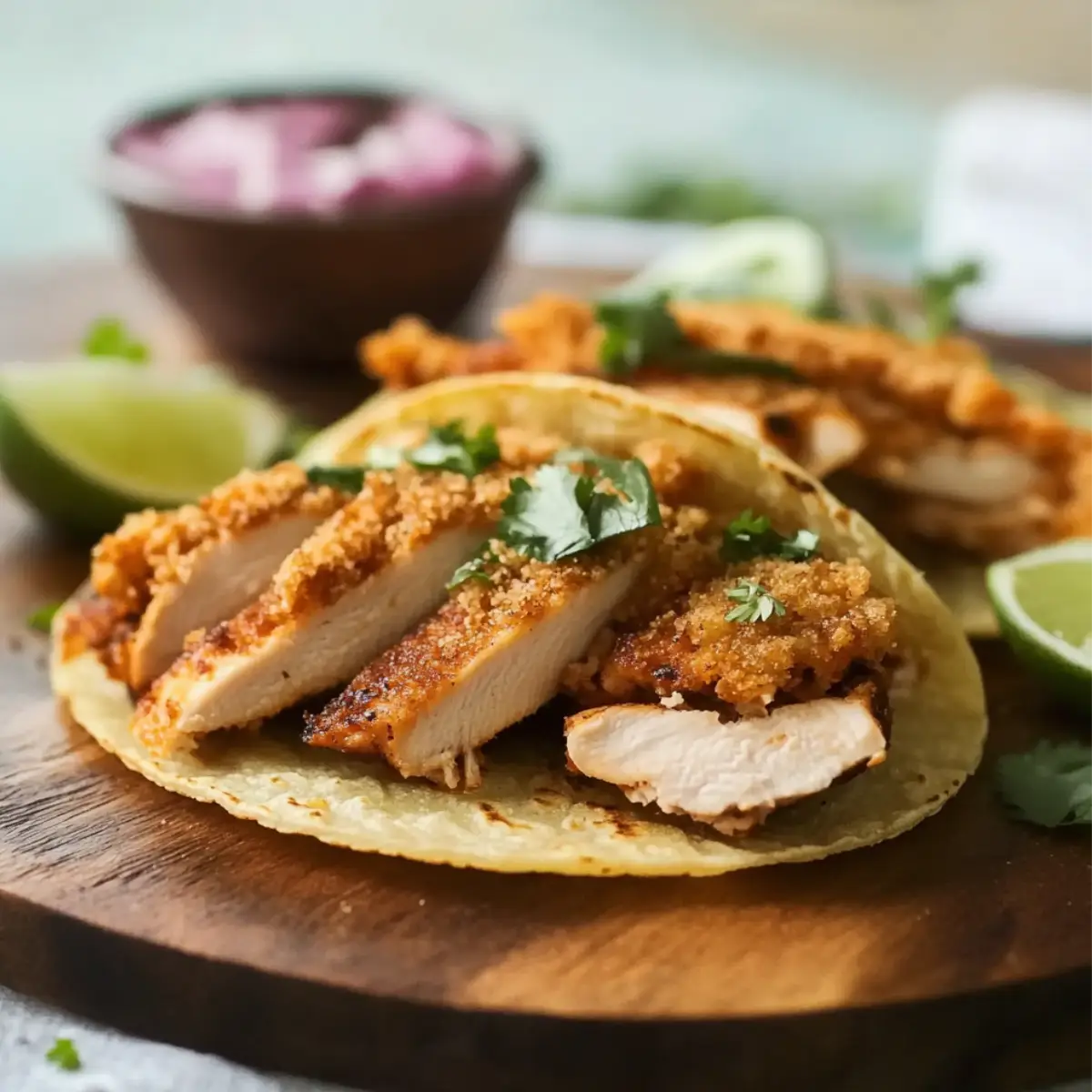 Tacos de Milanesa de Pollo: Delicia Fácil y Sabrosa