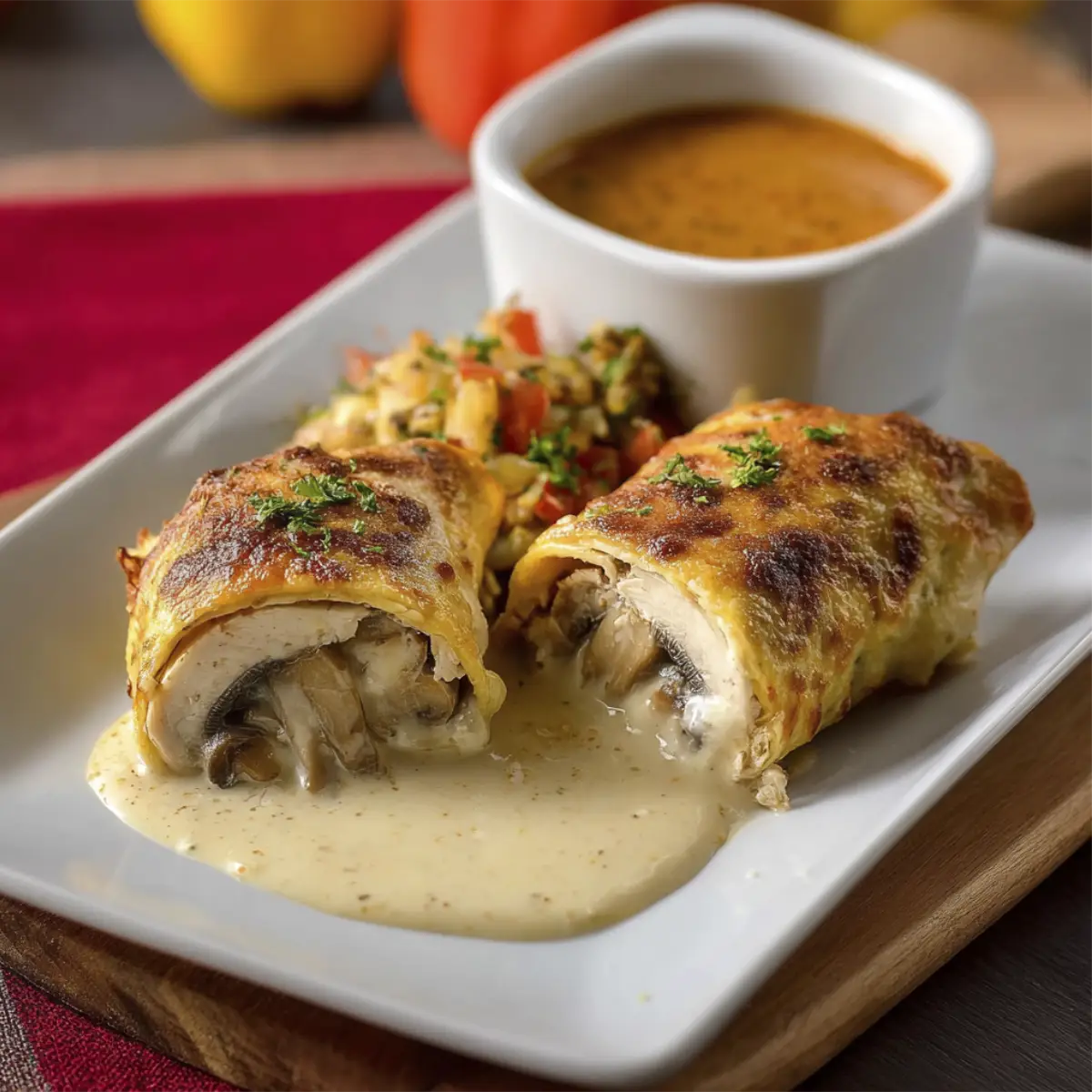 Rollitos de Pollo con Salsa: Receta Fácil y Rápida