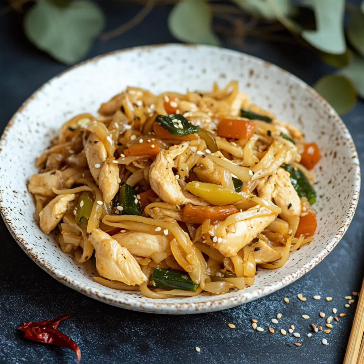 Wok de Tallarines con Pollo y Verduras: Receta Sana y Deliciosa