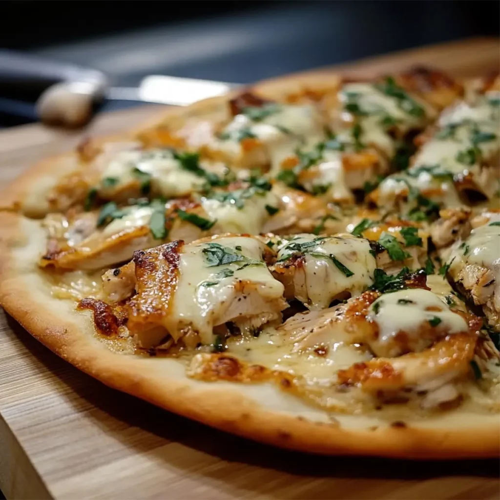 Pizza de Pollo con Salsa Búfalo: Delicia Irresistible
