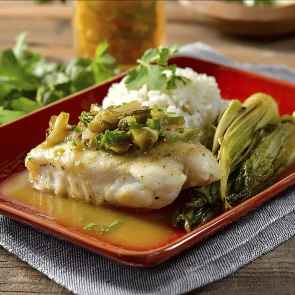 Pescado Poblano con Berros y Ejotes: Receta Saludable