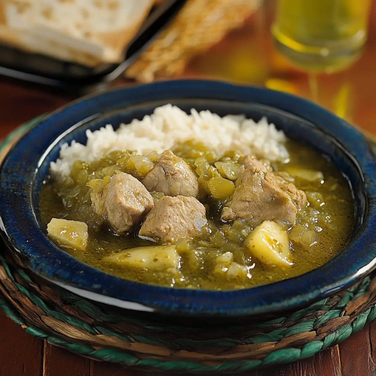 Puerco en Salsa Verde, Tradicional y Delicioso