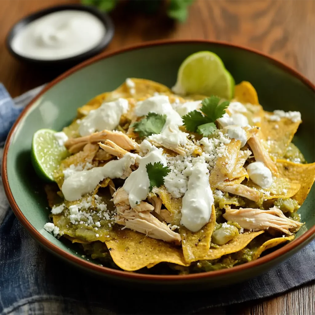 Chilaquiles Verdes con Pollo y Queso: La Deliciosa Opción que ...