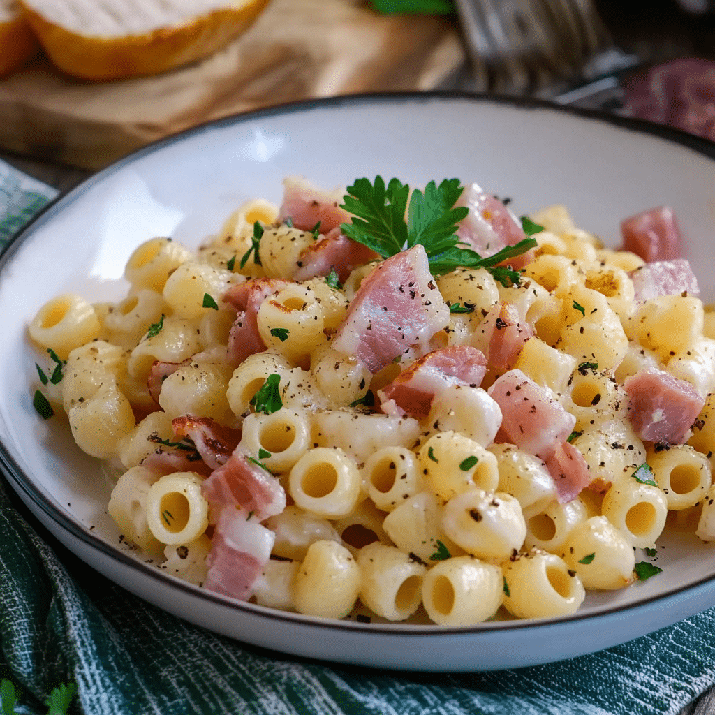 Pasta de Coditos con Jamón Fría | Refrescante y Deliciosa