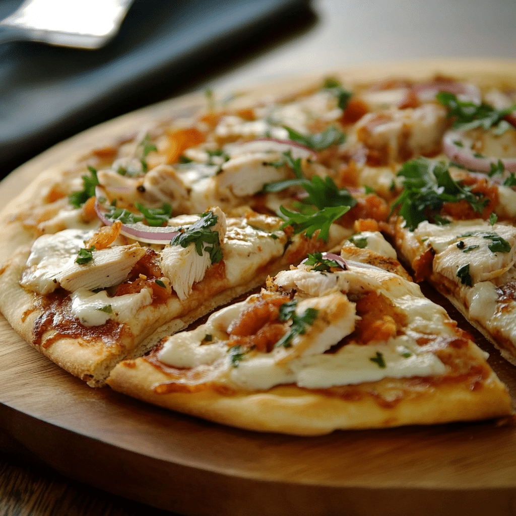 Pizza de Pollo: Deliciosa con Salsa Búfalo Picante