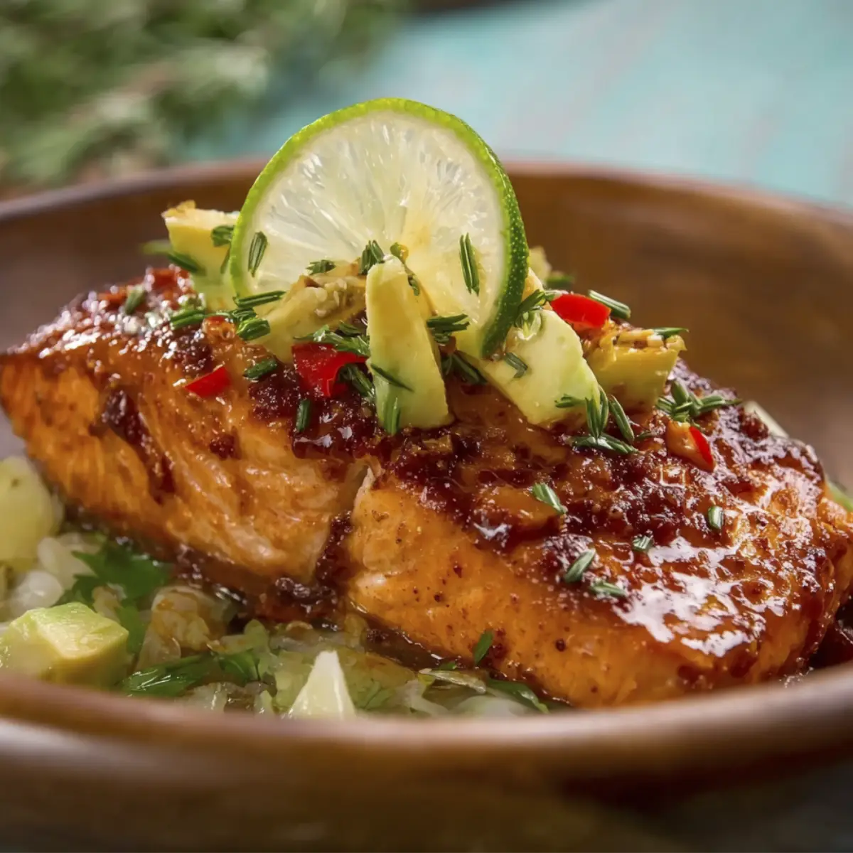 Salmón al Chipotle: Delicia con Toque de Limón