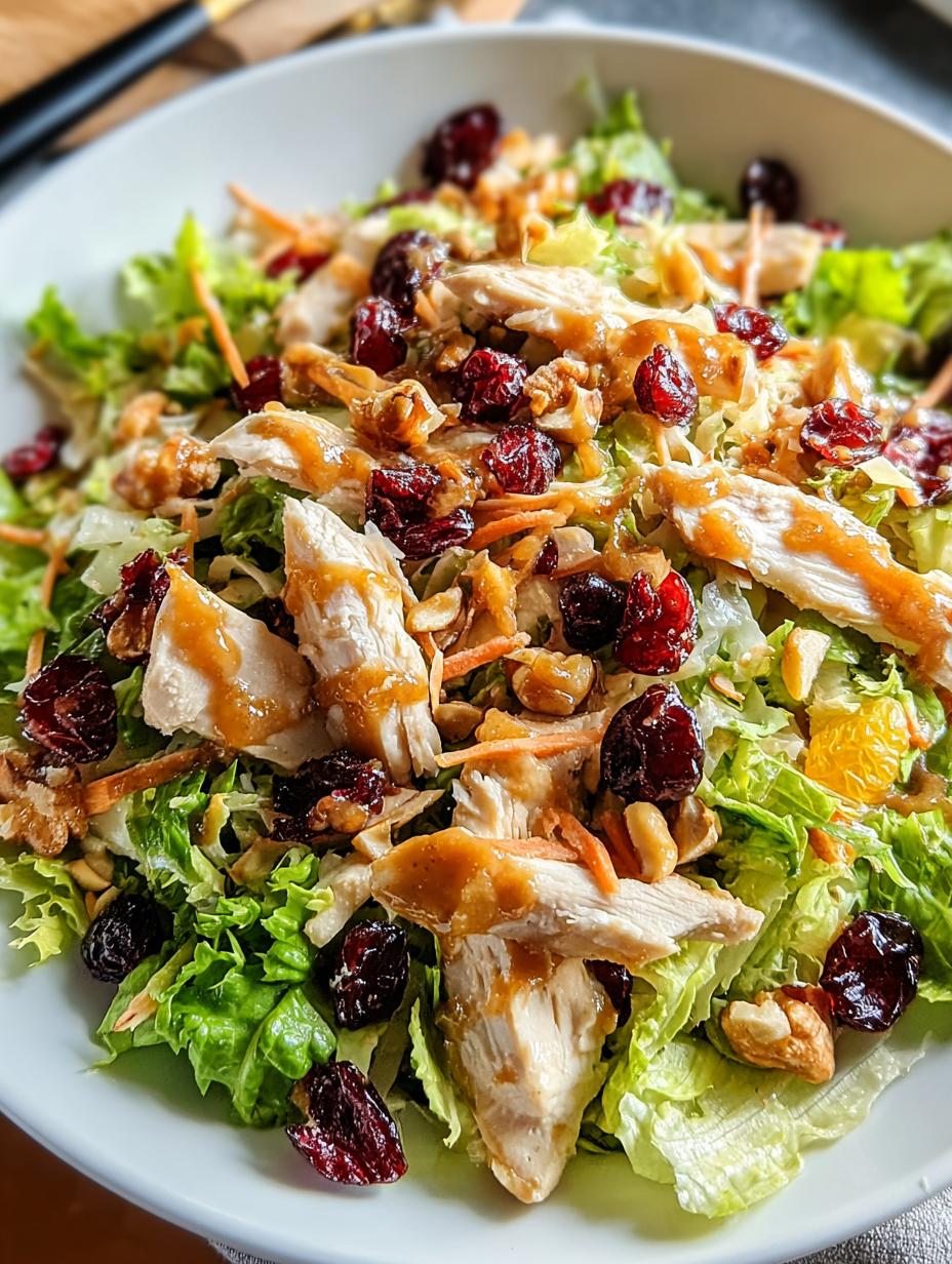 ¡Irresistible Asian Chicken Cranberry Salad en 5 pasos! - Recetas de abuela