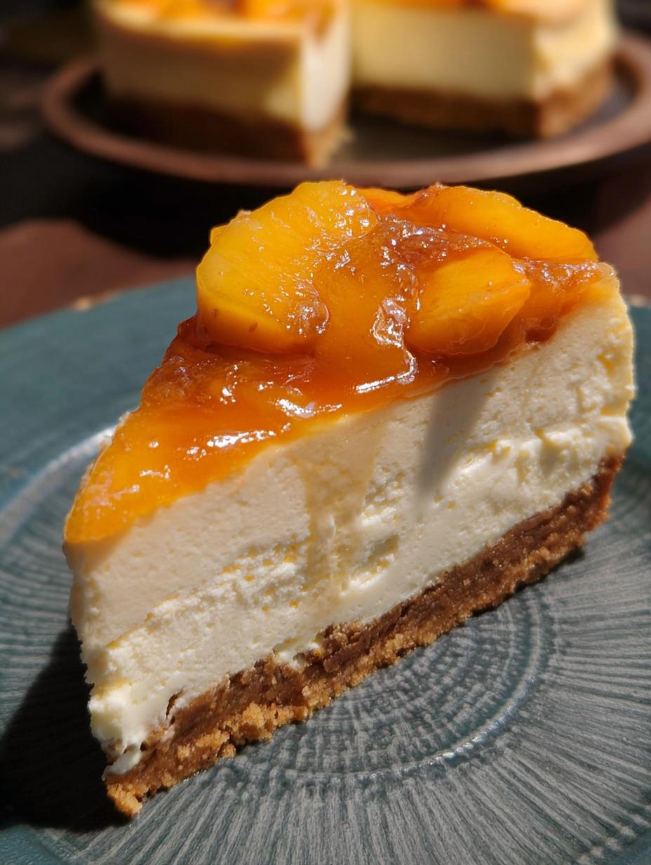 Cheesecake de Durazno Cremoso: Sin Horno, en 60 Minutos